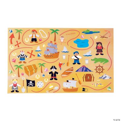 12 DIY Giant Treasure Map Sticker Scenes