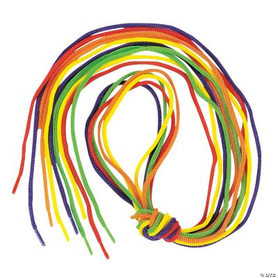 48" 3.5mm Bright Colors Lace It Up Tipped Nylon Bead Laces - 12 Pc ...