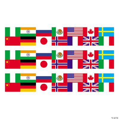 Multicultural Flag Pencils - Oriental Trading