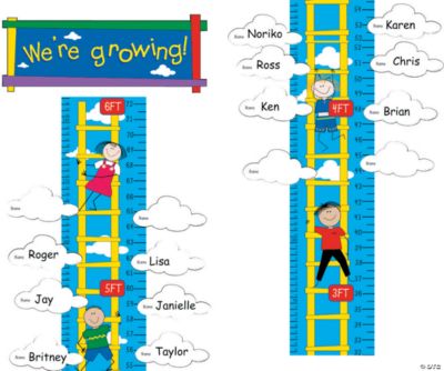 Growth Chart Mini Bulletin Board Set - Discontinued