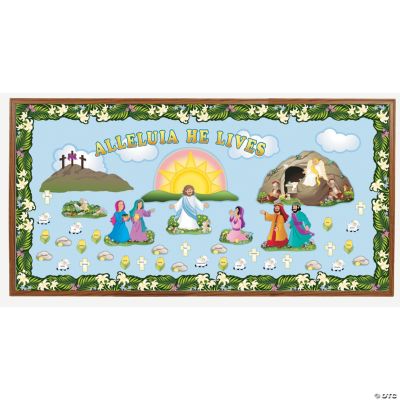Alleluia He Lives Bulletin Board Set - 189 Pc. | Oriental Trading