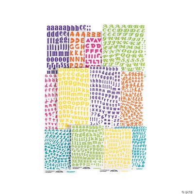 Basic Alphabet Sticker Sets - Discontinued