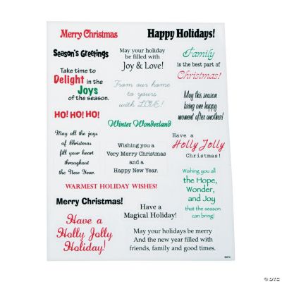 Christmas Card Stickers - Discontinued