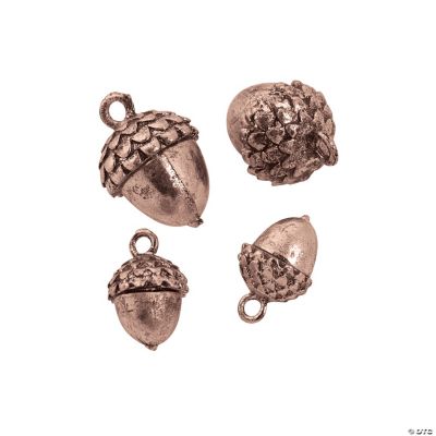 Copper-Tone Acorn Charms - Discontinued