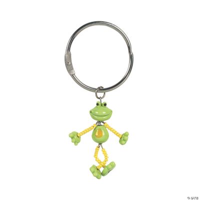 Glass Frog & Seed Bead Key Ring Kit - Discontinued