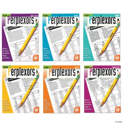 More Perplexors: Set of 6 with FREE MindWare Tote Bag - Discontinued