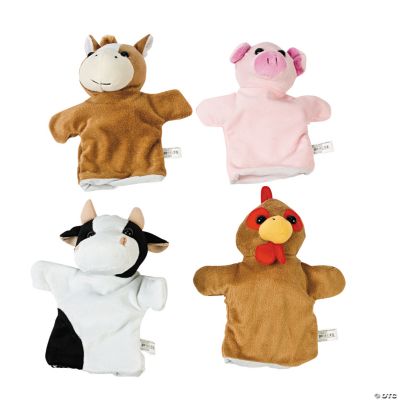 Plush Farm Hand Puppet Assortment - Discontinued