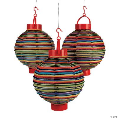 Fiesta Light-Up Hanging Paper Lanterns - Discontinued