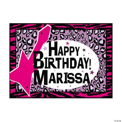 Personalized Rock Star Diva Yard Sign