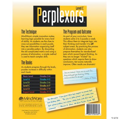 Perplexors: Level C, Best Sellers - Mindware