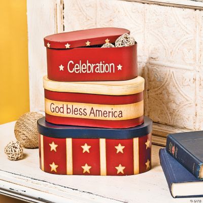 Stars & Stripes Stacking Boxes - Discontinued