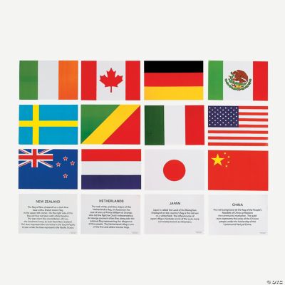 Jumbo Multicultural Flag Sticker Sheets - Oriental Trading - Discontinued