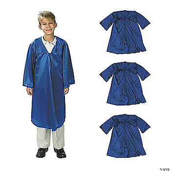 Bulk 12 Pc. Kids Blue Matte Elementary School Graduation Robes