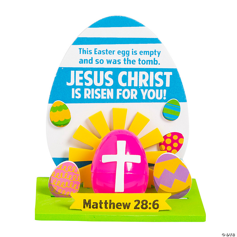 3D Empty Tomb Easter Egg Craft Kit - Makes 12