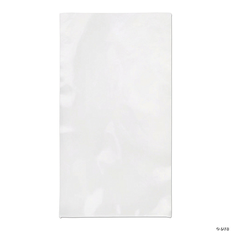 54" x 108" Clear Rectangular Disposable Plastic Tablecloths (96 ...