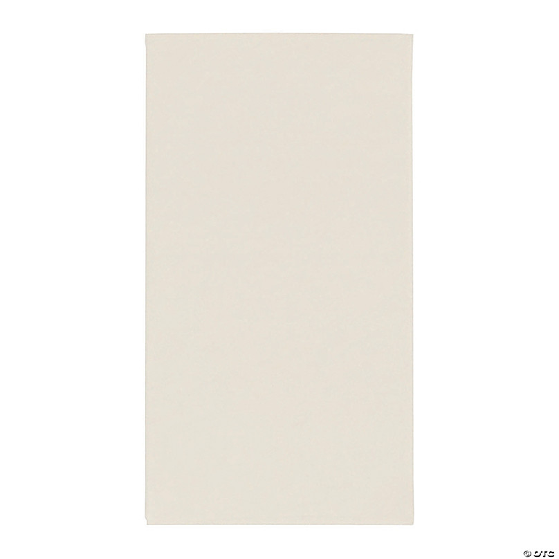 54" x 108" Ivory Rectangular Disposable Plastic Tablecloths (22 ...