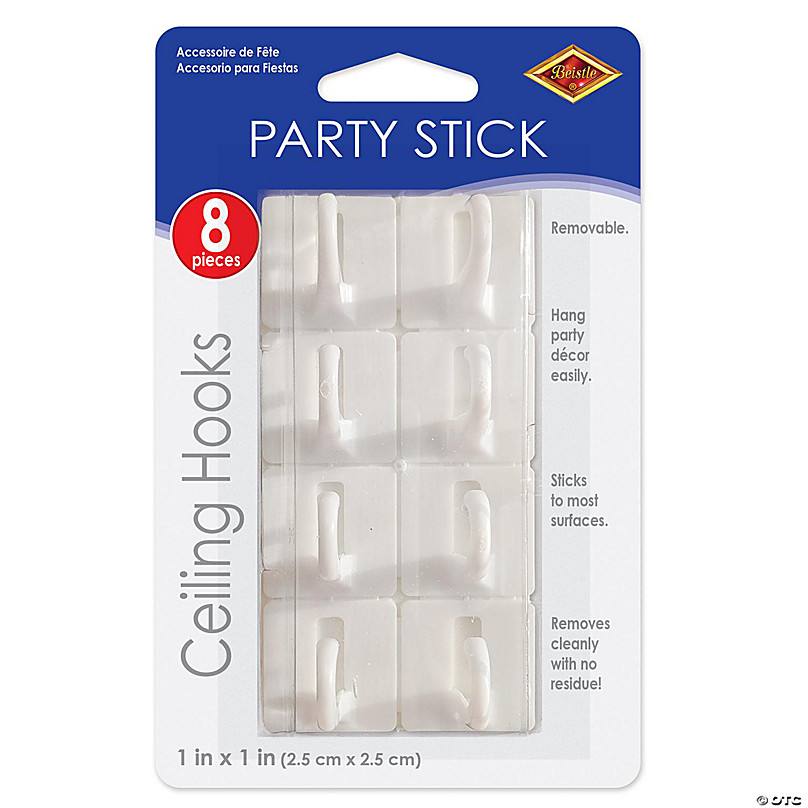 Beistle - Party Stick Ceiling Hooks - 12 Pack | Oriental Trading