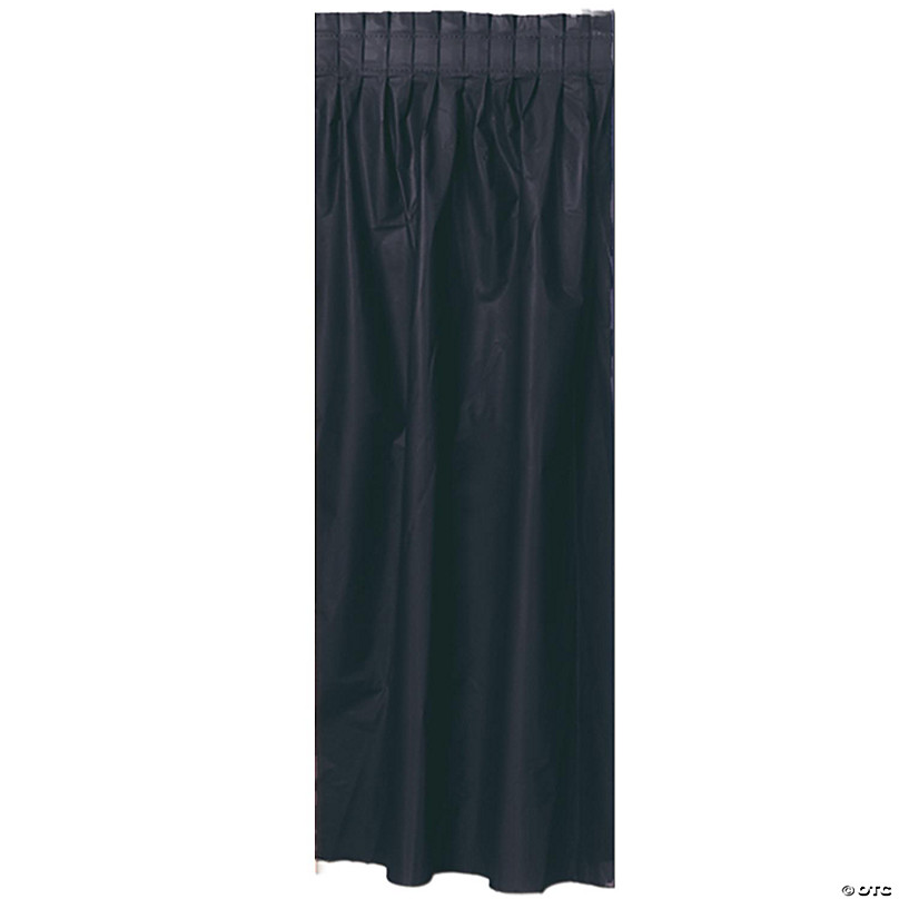 Beistle - Plastic Table Skirting - Black - 6 Pack | Oriental Trading