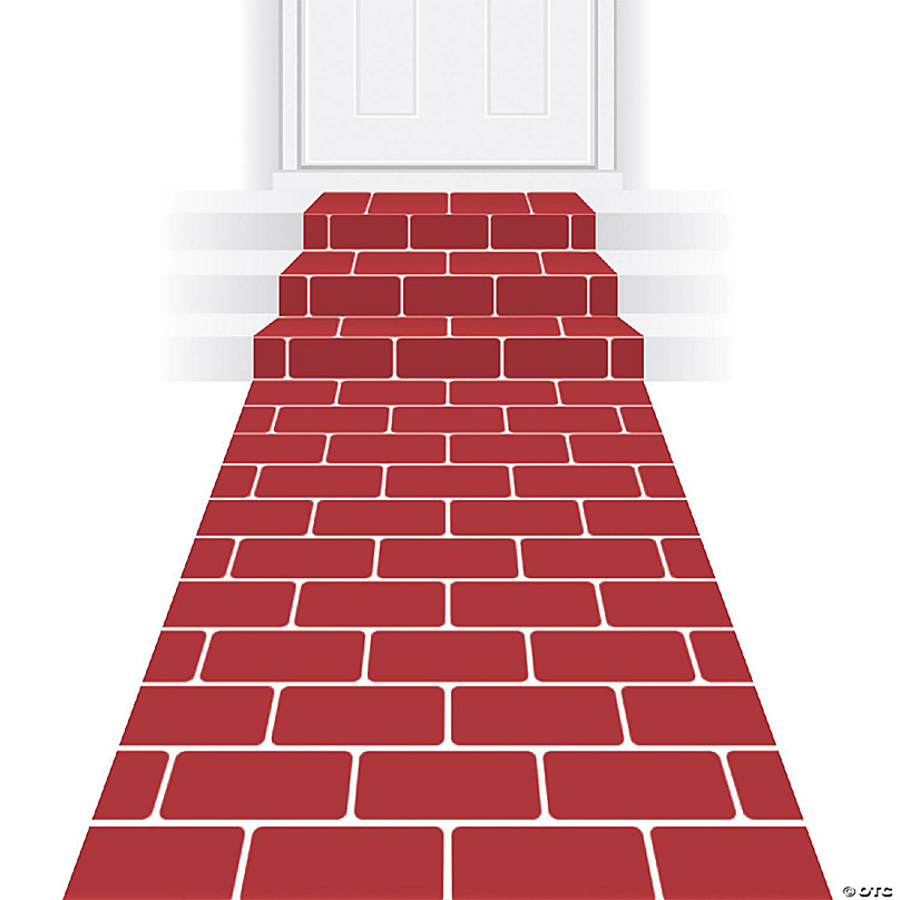 Beistle - Red Brick Runner - 6 Pack | Oriental Trading