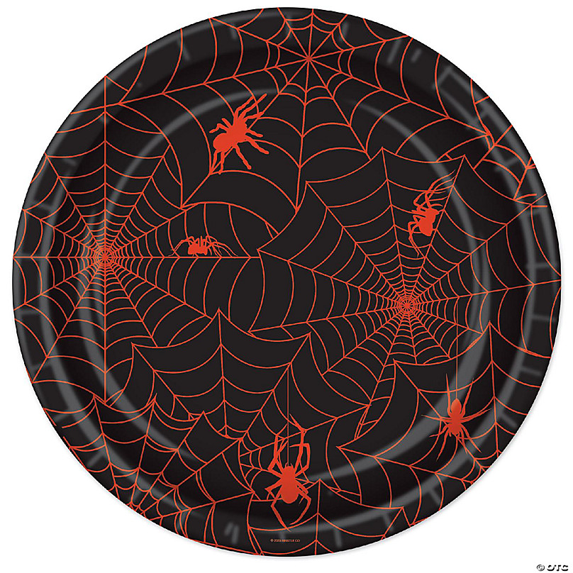 Beistle - Spider Web Plates - 12 Pack | Oriental Trading