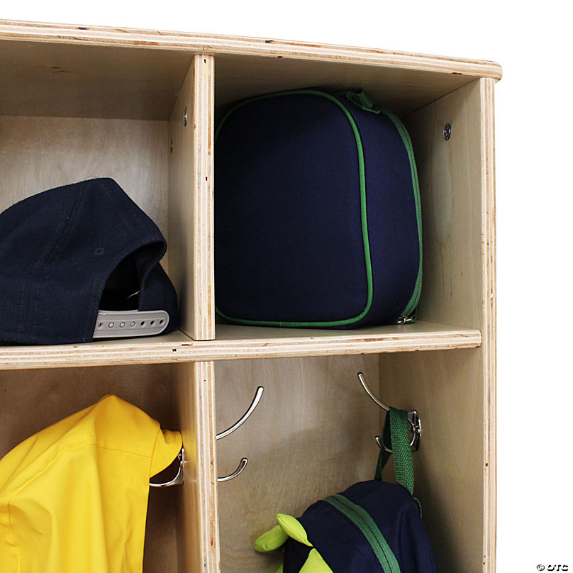 Birch 5-Section Locker with Upper Cubbies