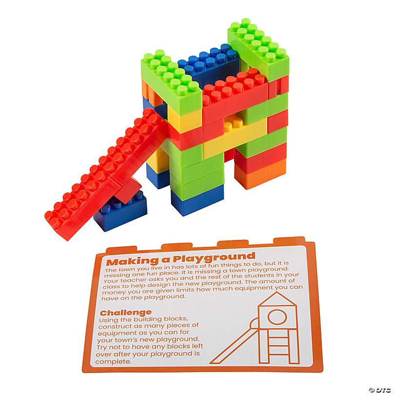 Bulk 148 Pc. STEM Building Blocks Activity Learning Challenge Kit ...
