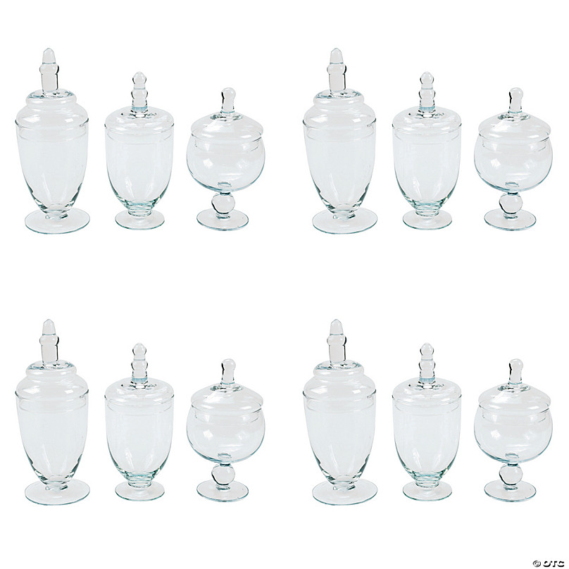 Bulk Glass Jar Set – 12 Pc. | Oriental Trading