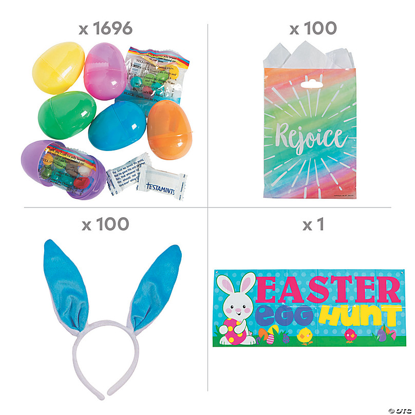 Bulk Premium Religious Easter Egg Hunt Kit for 100 | Oriental Trading