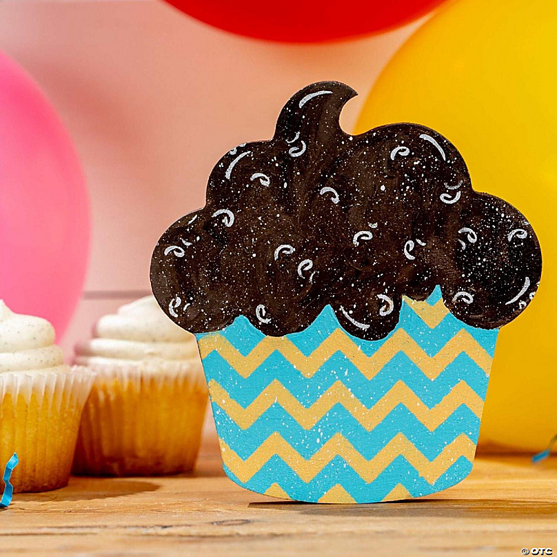 Chunky Shape - Cupcake 4pc | Oriental Trading