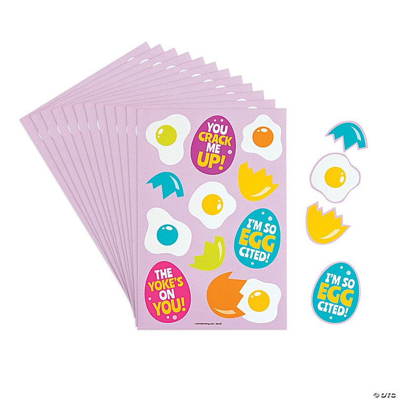 Paper Paper & Party Supplies Egg Sticker Sheet etna.com.pe