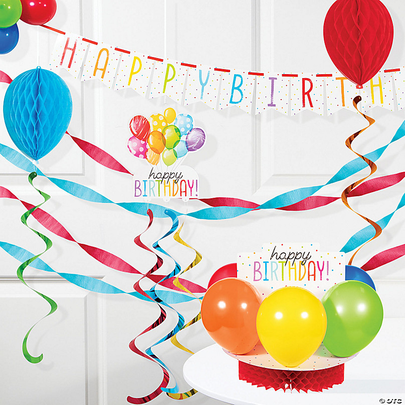 Creative Converting Balloon Bash Decorations Kit, 7 Ct | Oriental Trading