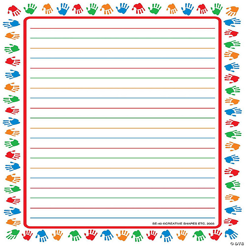 Creative Shapes Etc. - Large Notepad - Hands/lined | Oriental Trading