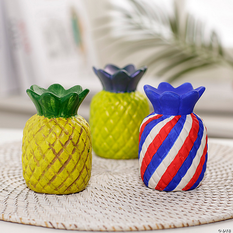 DIY Small Ceramic Pineapples - 12 Pc. | Oriental Trading