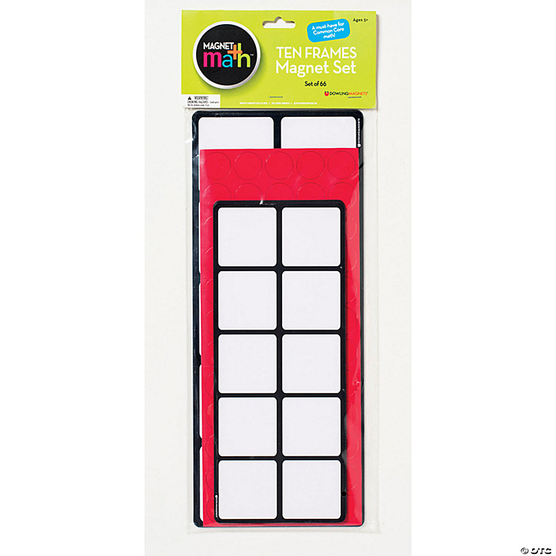 Dowling Magnets Ten Frames Magnet Math Set | Oriental Trading