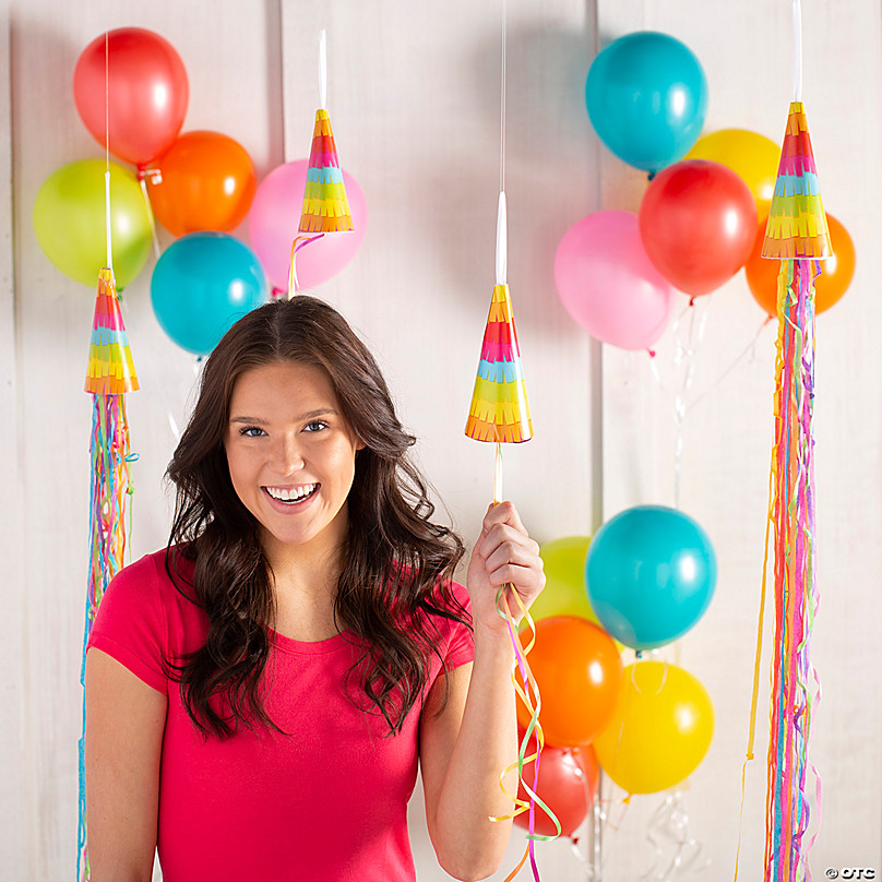 Fiesta Streamers String Pull Cones - 6 Pc. | Oriental Trading