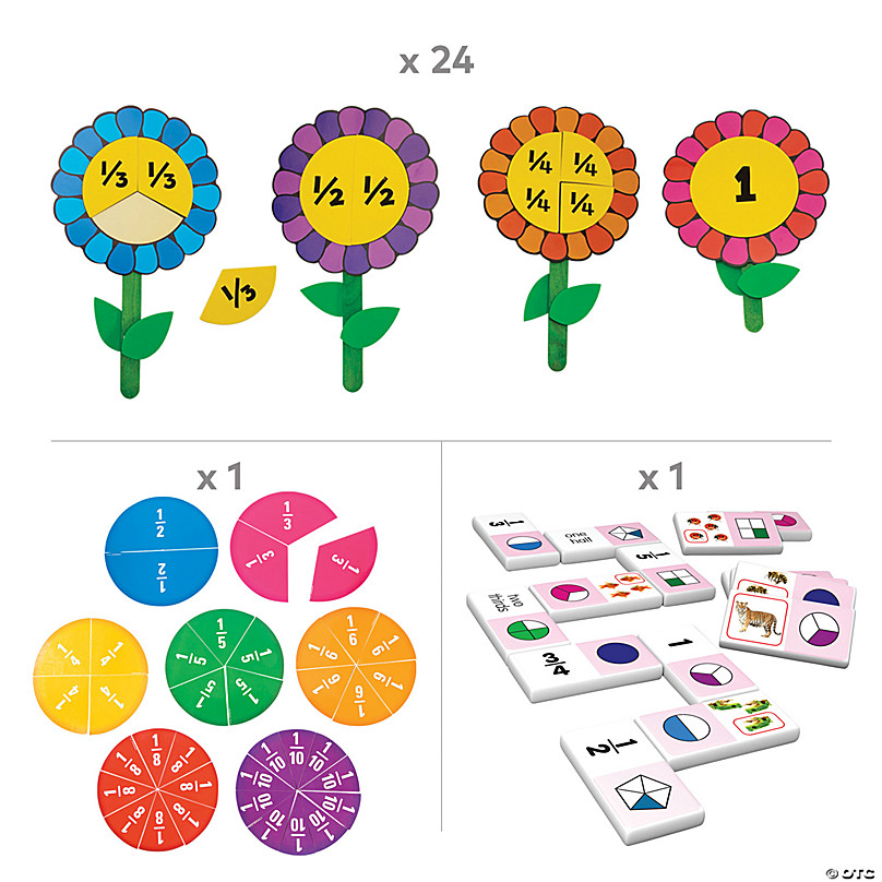 Fractions Educational Kit - 90 Pc. | Oriental Trading