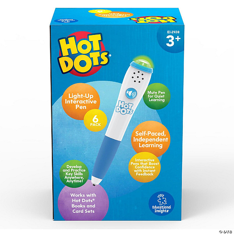 Hot Dots Light Up Interactive Pen 6 Pack