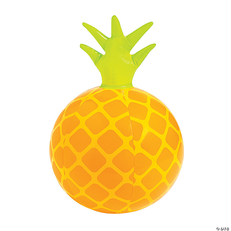 Inflatable 11" Pineapple Medium Beach Balls - 12 Pc. | Oriental Trading