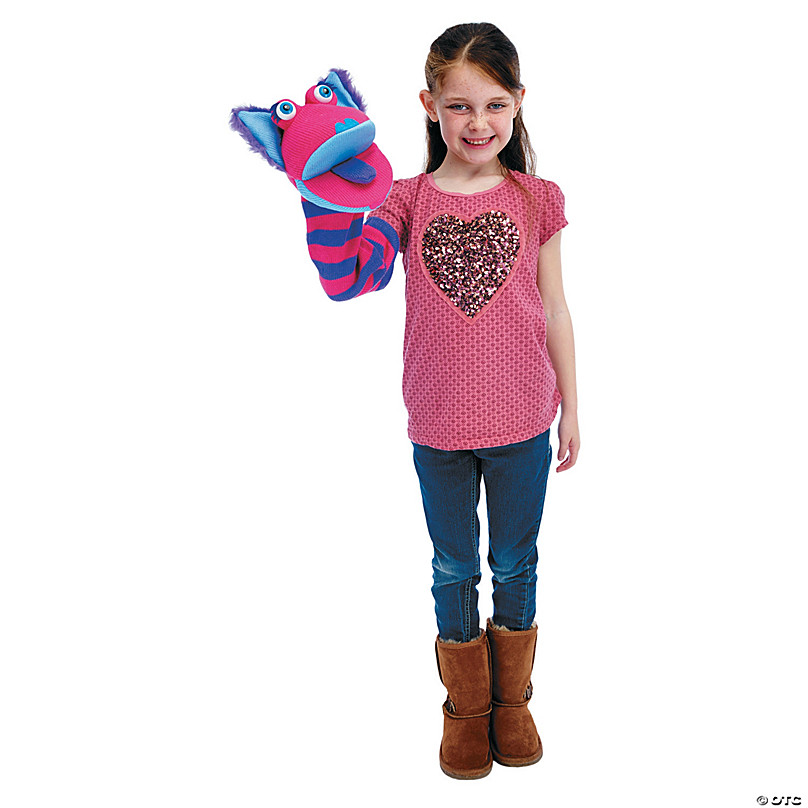 Kitty Sockette Knitted Puppet - Discontinued