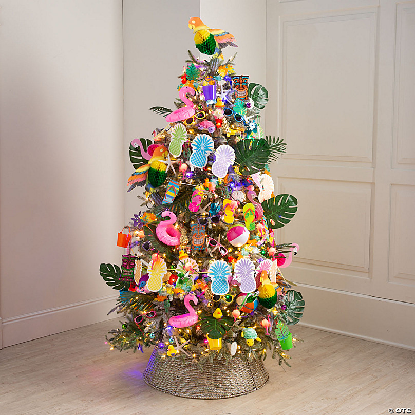 Hawaiian Themed Christmas Tree