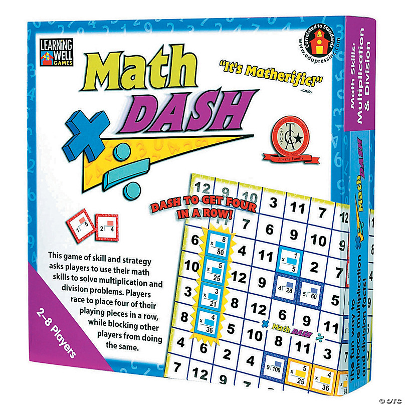 Math Dash Game, Multiplication & Division | Oriental Trading