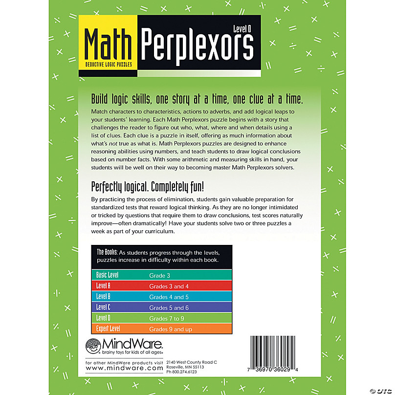 Math Perplexors: Level D | MindWare