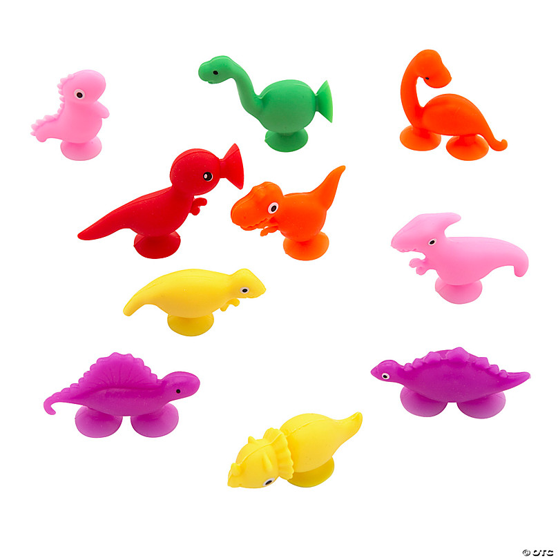 Mini Suction Cup Dinosaurs - 24 Pc. | Oriental Trading