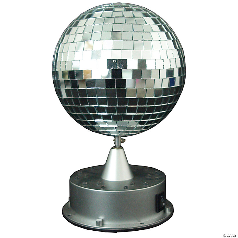 Mirror Ball With Led Base