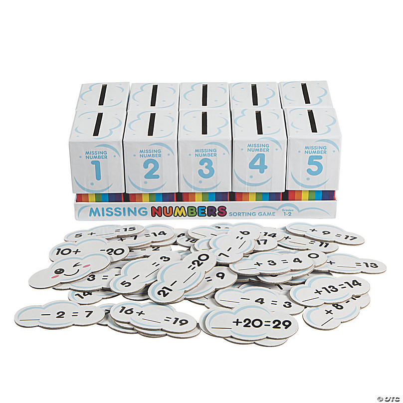 Missing Number Sorting Boxes – Grades 1-2 | Oriental Trading