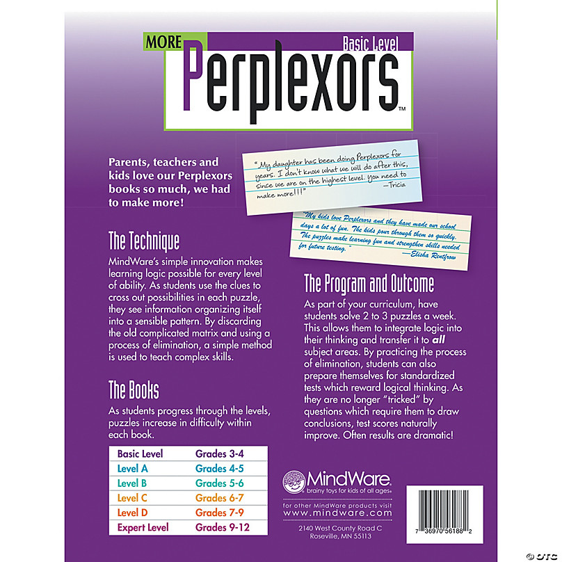 More Perplexors: Basic Level