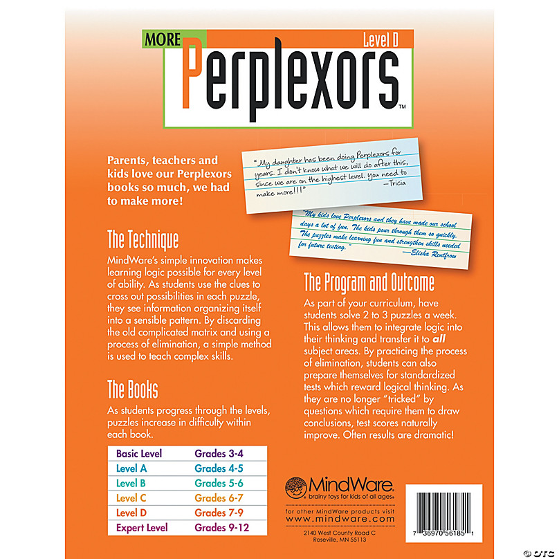 More Perplexors: Level D | MindWare