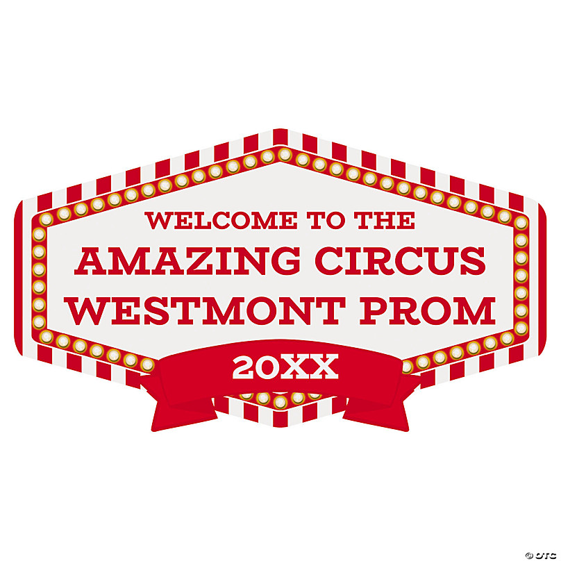 Personalized Circus Sign | Oriental Trading