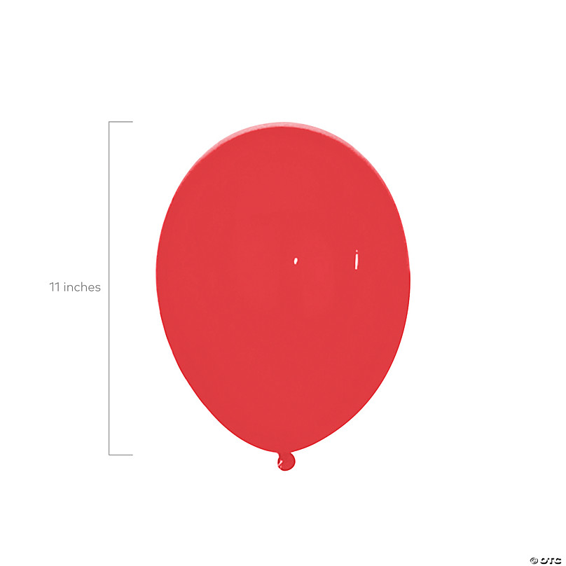 Ruby Red 11" Latex Balloons - 12 Pc. | Oriental Trading