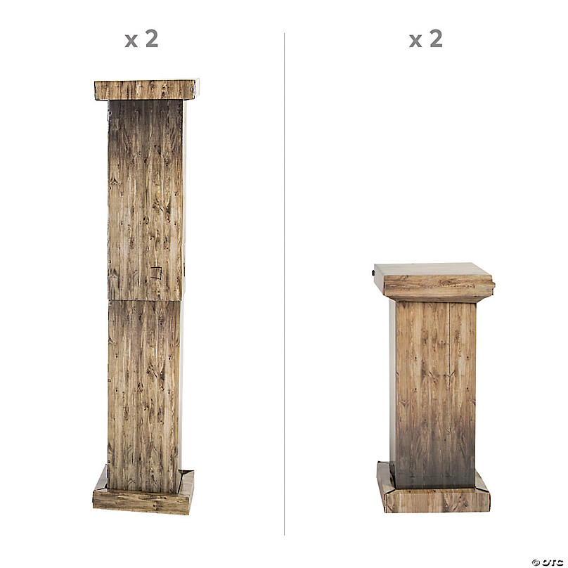 Rustic Log Columns